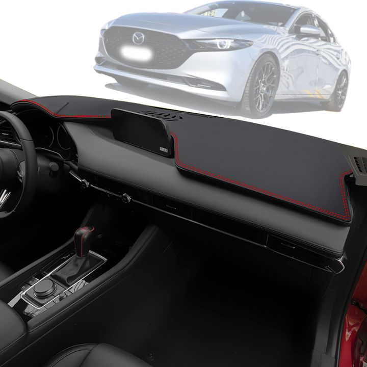 Dashboard Leather Mat For MAZDA 3 2020 2021 2022 2023 2024 Dash Rear ...