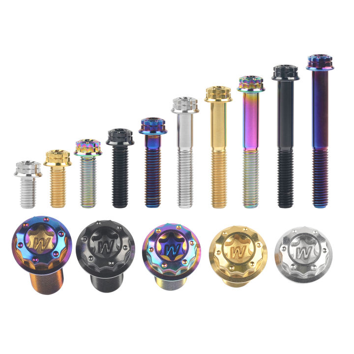 Wanyifa Titanium Bolt M8x15 20 25 30 35 40 45 50 55 60 65 80mm Internal ...