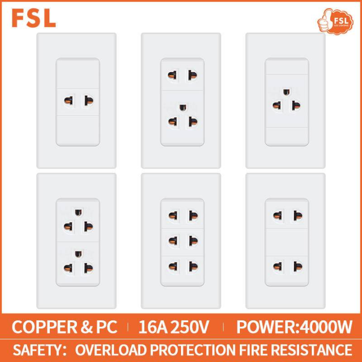 WISHGATE FSL American series universal outlet panel aircon socket ...