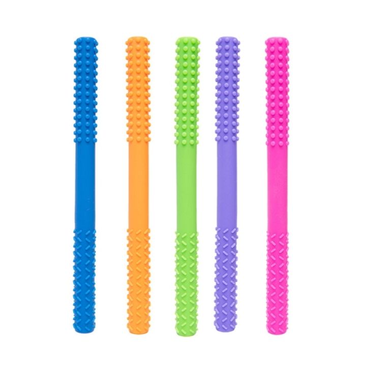 【MENGHONG】แท่งซิลิโคนกัดสำหรับทารก,หลอดซิลิโคนนิ่มสำหรับกัดกัดเล่นเพื่อดูแลเด็กฟันกรามเป็น ...