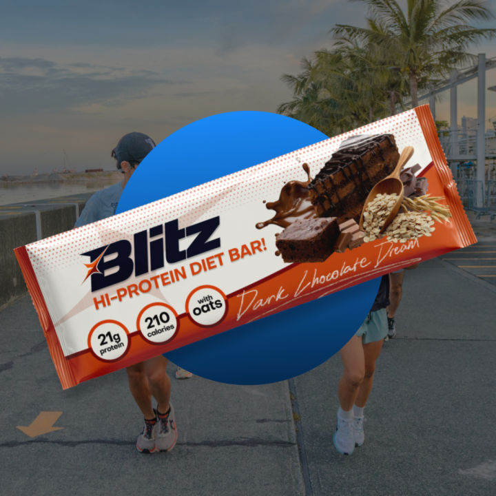 【4-Bar Bundle】 Blitz Dark Chocolate Dream Hi-Protein Diet Bar | Lazada PH