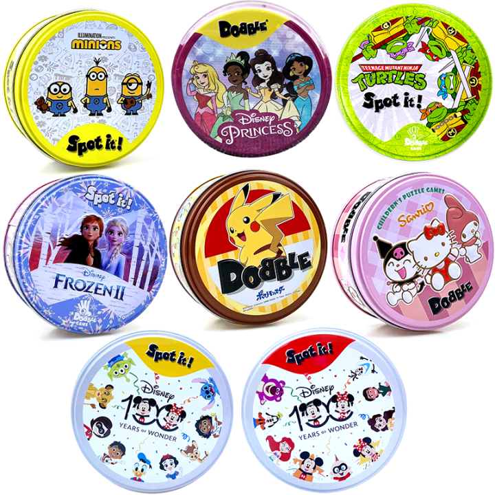 Spot It Dobble Juego การ์ดเกมคู่ Pokemon Hello 100th Pixar Sanrio เกม ...