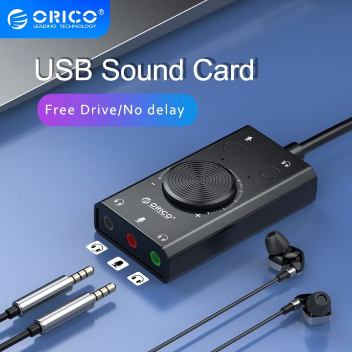 ORICO USB External Sound Card 2-in-1 Audio Adapter 3.5mm Microphone ...