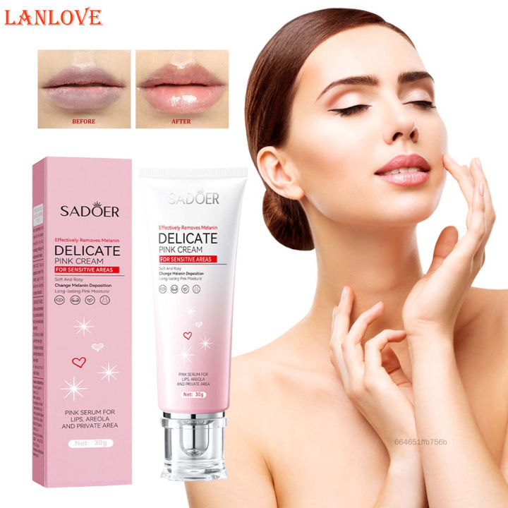 LANLOVE Moisturzing Lip Pink Cream Pinkish Moisturizing Lighten Dark ...