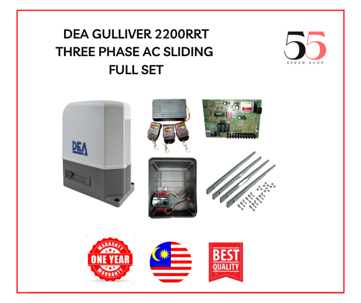 DEA GULLIVER 2200RRT AC SLIDING FULL SET THREE 3 PHASE | Lazada