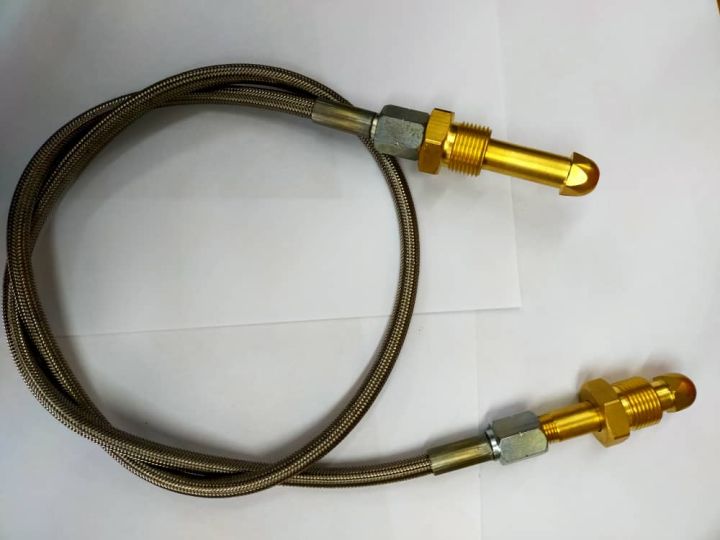 ARGON HEAVY DUTY INDUSTRIAL GAS TRANSFER HOSE .STAINLESS STEEL 1METER ...