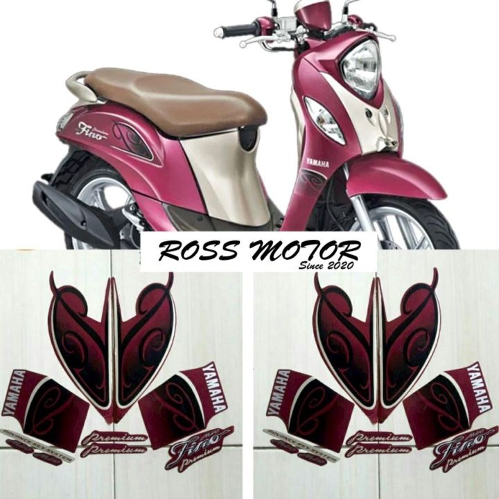 Striping stiker polet list motor yamaha fino 125 2018 premium ungu ...