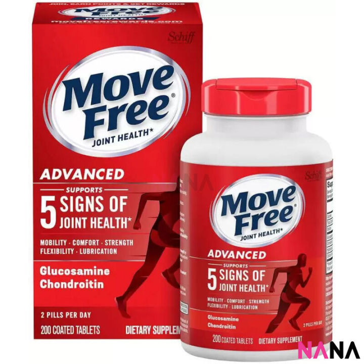Schiff Move Free Advanced Tablets with Glucosamine Joint Supplements ...