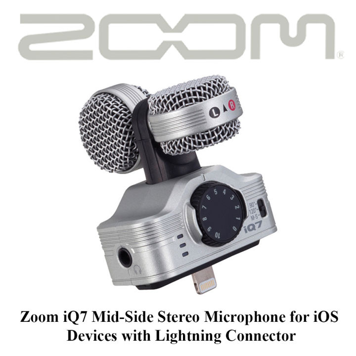 Zoom iQ7 Mid-Side Stereo Microphone for iOS Devices with Lightning Connector | Lazada Singapore