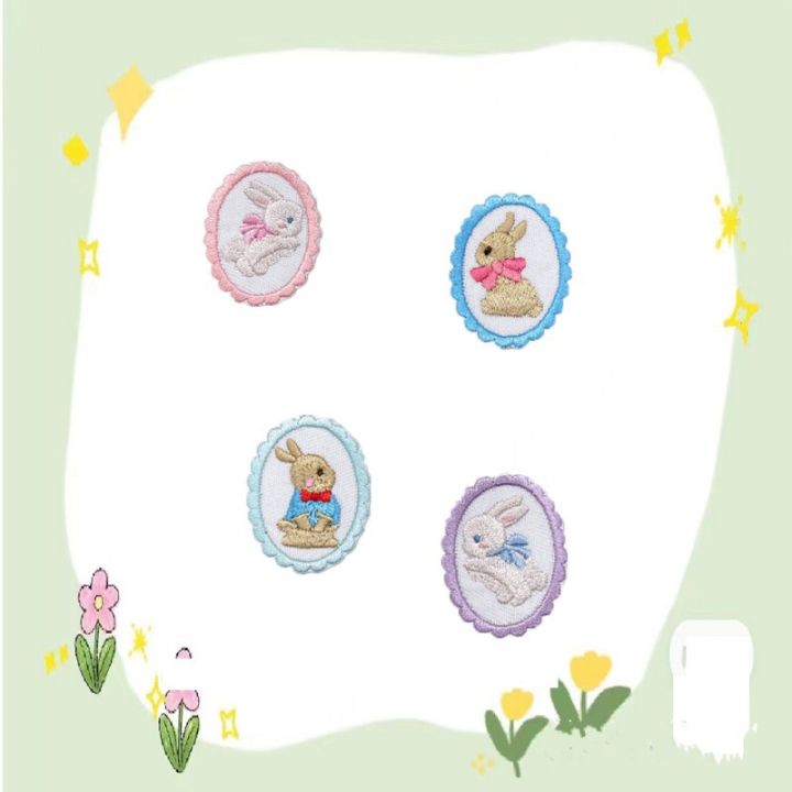 Pro Patch Store Lovely Rabbit Medal Series DIY Embroidery Patches for ...