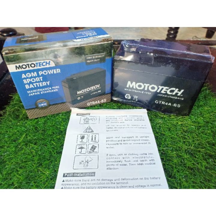 BATTERY - Mototech for DIO 3 | Lazada PH