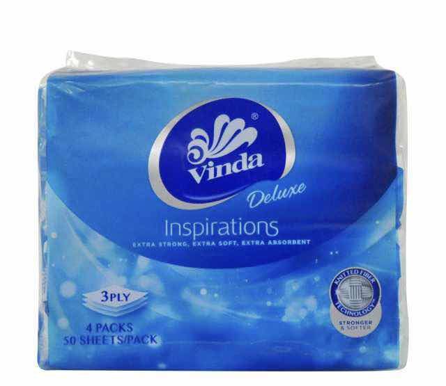 Vinda deluxe 3ply with 4 packs 50 sheets | Lazada