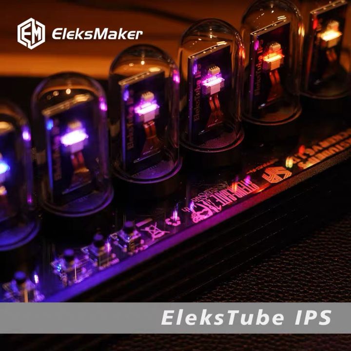 Đồng hồ Eleksmaker IPS Colorful LED Tube APP - Đồng hồ màn hình led ống ...