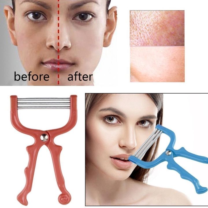 Handheld Facial Hair Remover Stainless Steel Spring Threading Face Hair ...