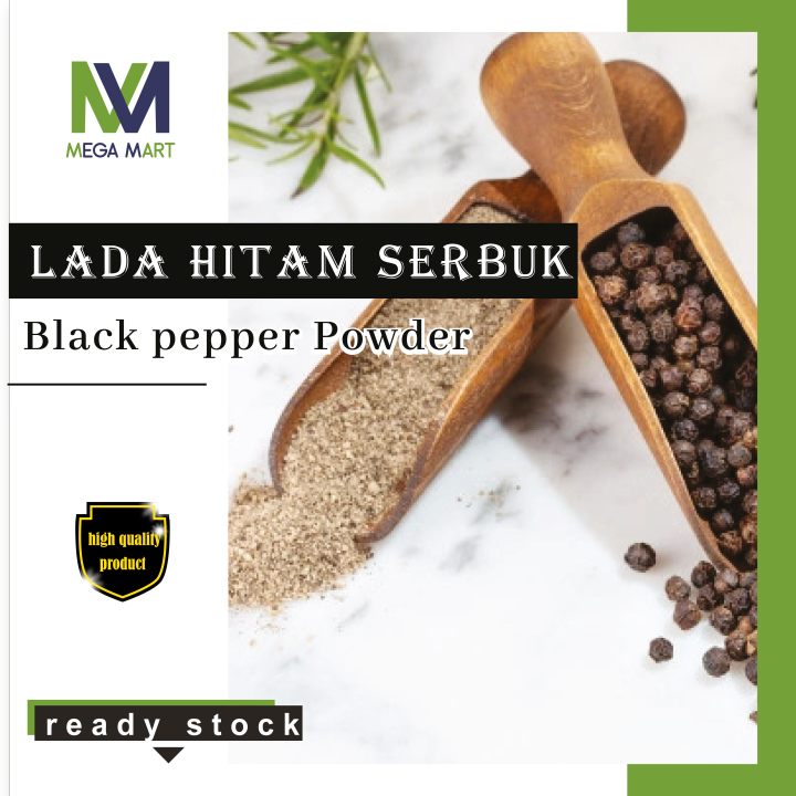100% Serbuk Lada Hitam Asli / Pure Black Pepper Powder /SERBUK LADA ...