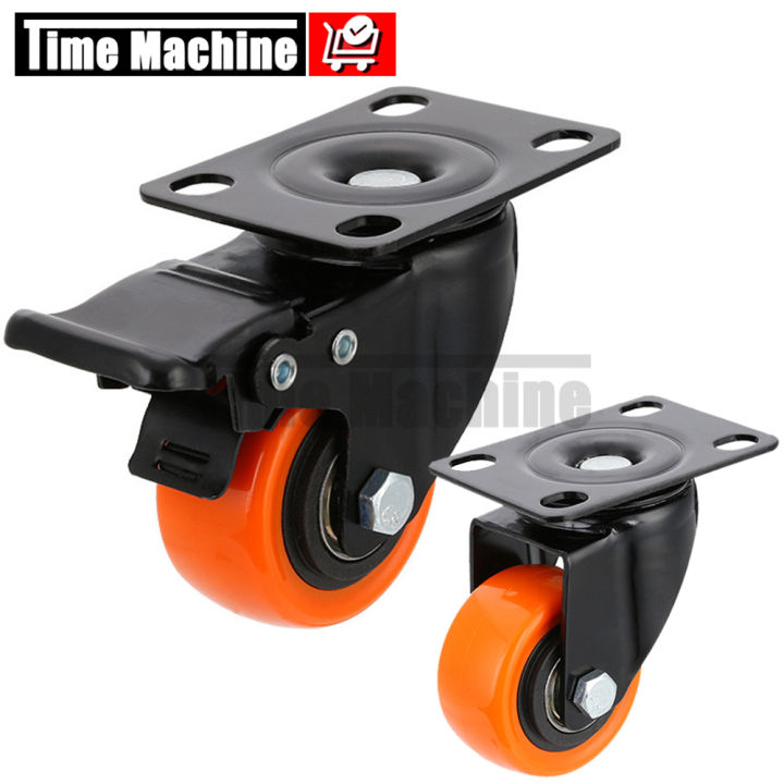 Heavy Duty Gold Diamond Caster Wheel Swivel With Lock Trolley Wheel ...
