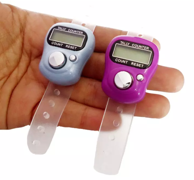 Finger Tally Counter/Tasbih Digital Mini Finger Counter Penghitung ...