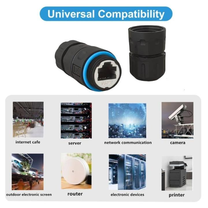 IP68 Protected RJ45 Coupler CAT6 Shielded Female Networking Patch M20 ...
