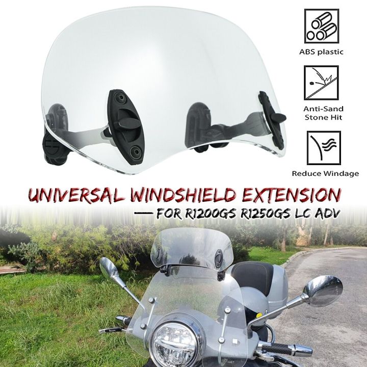 For BMW R1250GS F650GS F900XR 2023 Windshield Clamp-On Variable ...