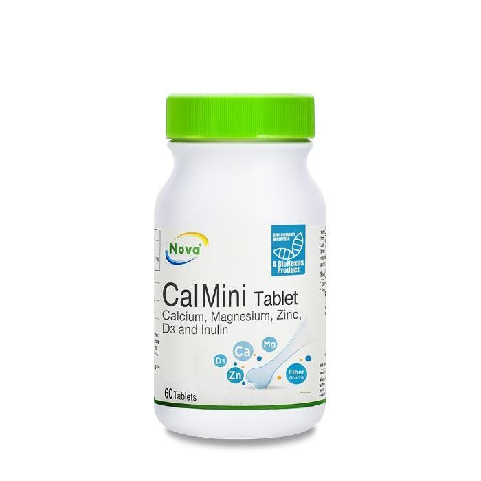 Nova Cal Mini (Calcium, Magnesium, Zinc, Vitamin D3, Inulin) (60's ...