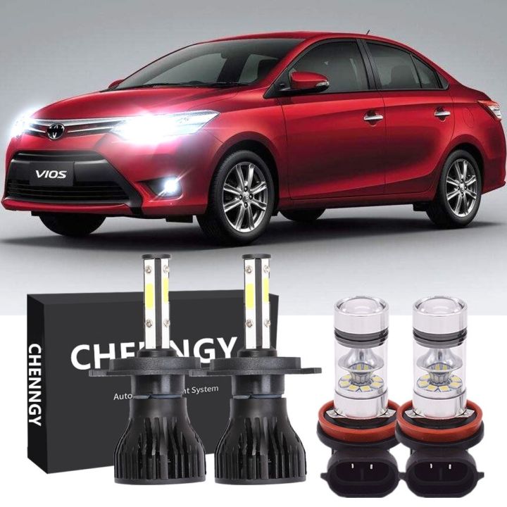 NEW For Toyota Vios NCP150 2013-2018 - 4pc LED Headlight Bulbs High Low ...