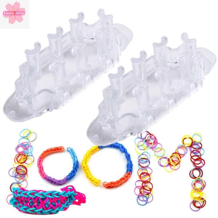 EAURA Easy Operate DIY Rubber Band Loom Weaver Tool Transparent O ...