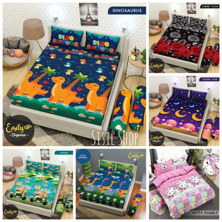 Sprei Motif Karakter Bahan Katun Halus Ukuran King No 1 180x200 dan ...
