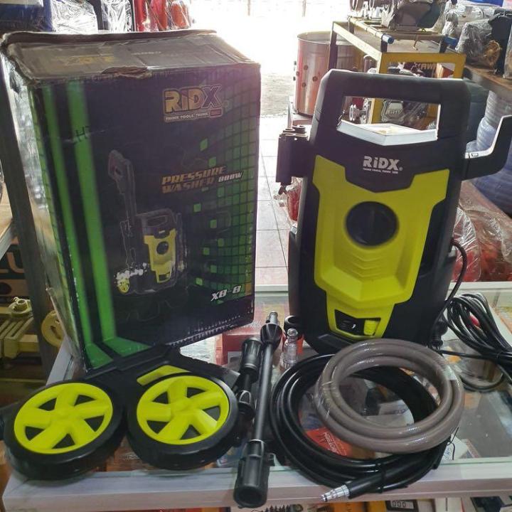 MESIN STEAM CUCI MOBIL MOTOR JET CLEANER 600 WATT 100 BAR RIDX X8-8 ...