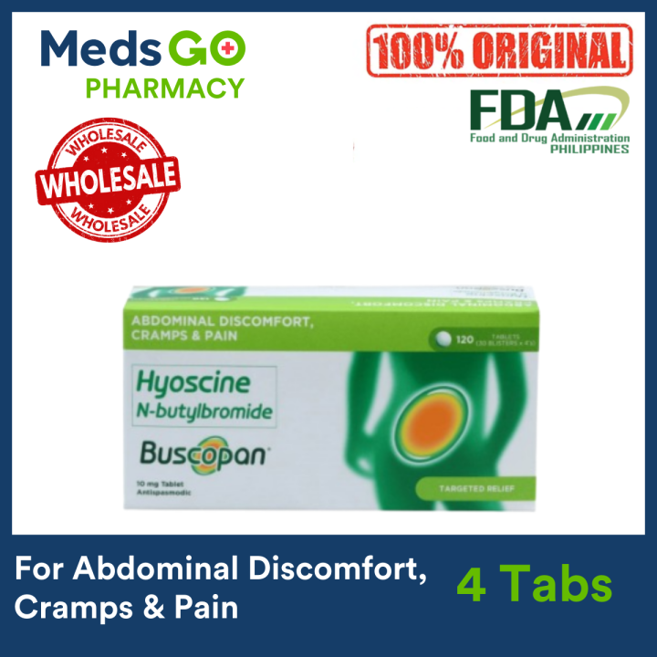 BUSCOPAN 4 Tablets - Pain Reliever | Lazada PH