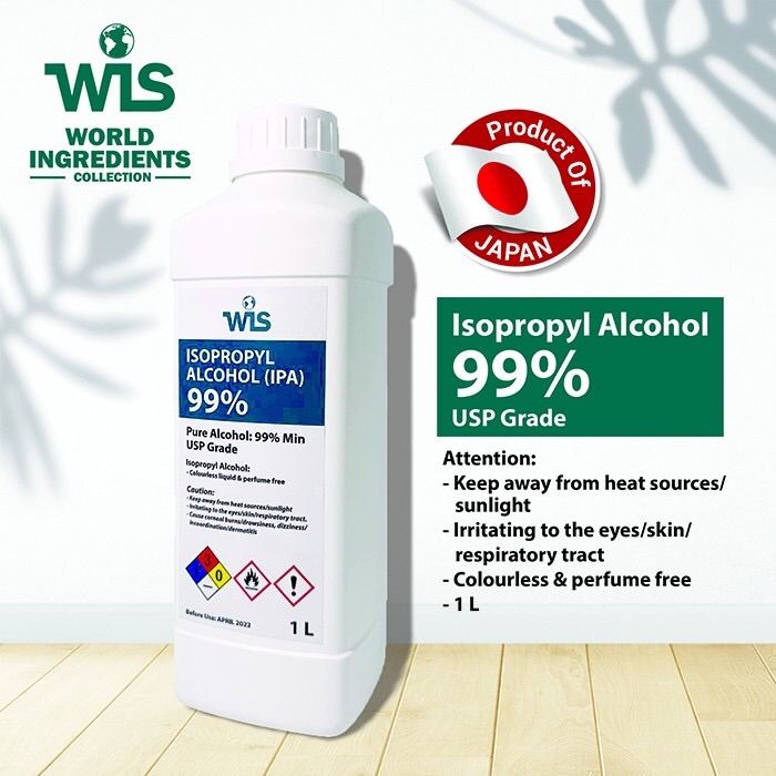 Isopropyl Alcohol 99% (IPA) USP Grade 1 Litre | Lazada