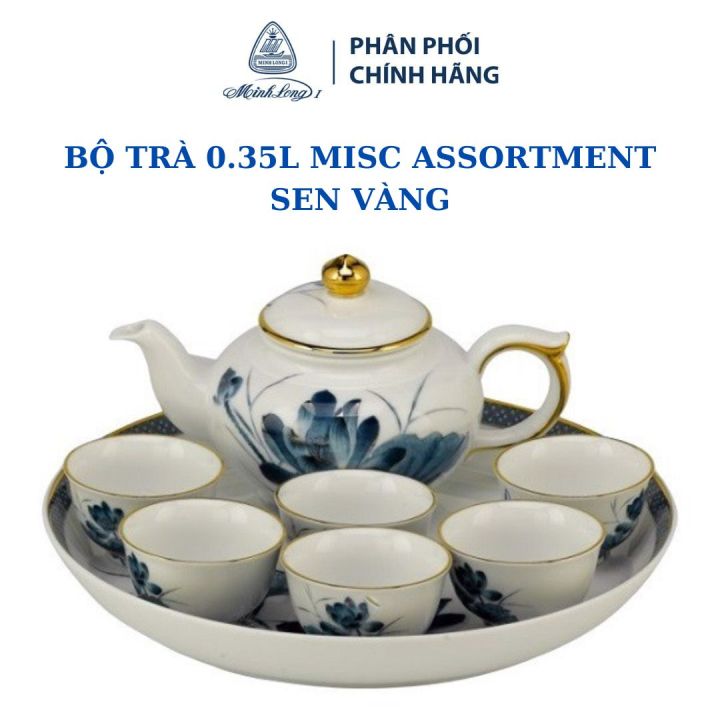 Bộ trà 0.35L Misc-Assortment Sen Vàng - Gốm sứ cao cấp Minh Long 1 ...