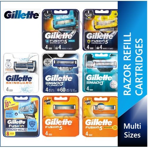 Gillette Fusion Razor Shaver Refill Cartridges / Fusion5 ProShield ...