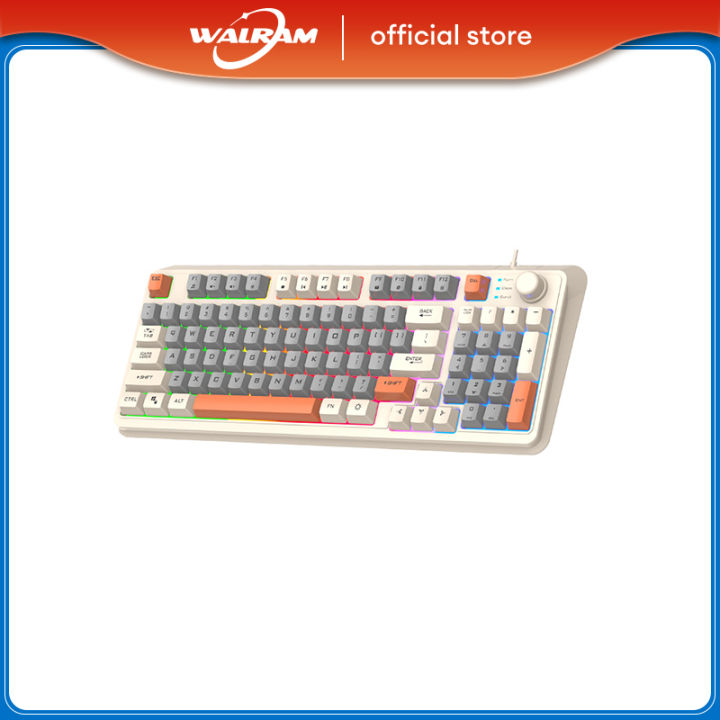 WALRAM Tri-color Limited USB Mechanical feel Gaming keyboard Laptop ...
