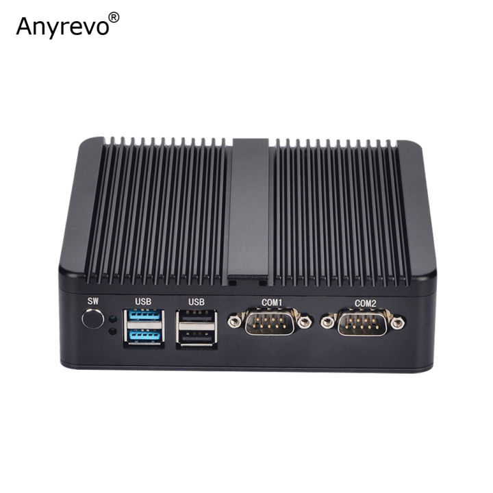 Aluminum Case Fanless Soft Router Intel Celeron J4105 J4125 Mini PC ...