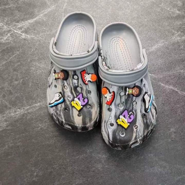 Crocs classic sandals solid color tie dye sandals for men and women ...