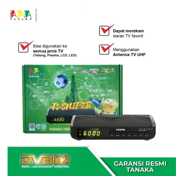 Set Top Box TV Digital Tanaka T2 SNIPER - STB DVB T2 | Lazada Indonesia