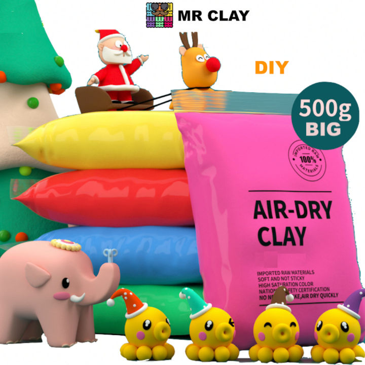 500g Air Dry Clay 300g Super Light Clay Modelling DIY Art Craft ...
