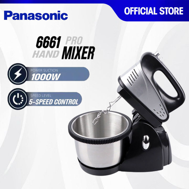 Panasonic Cake Beater Electric Stand Mixer cake maker flour mixer tepung kacau 6661-Pro | Lazada