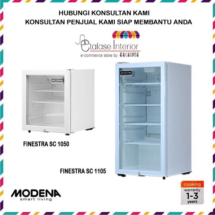Modena SHOWCASE COOLER mini bar 1 Pintu Conserva SC 1105, SC 1050 ...