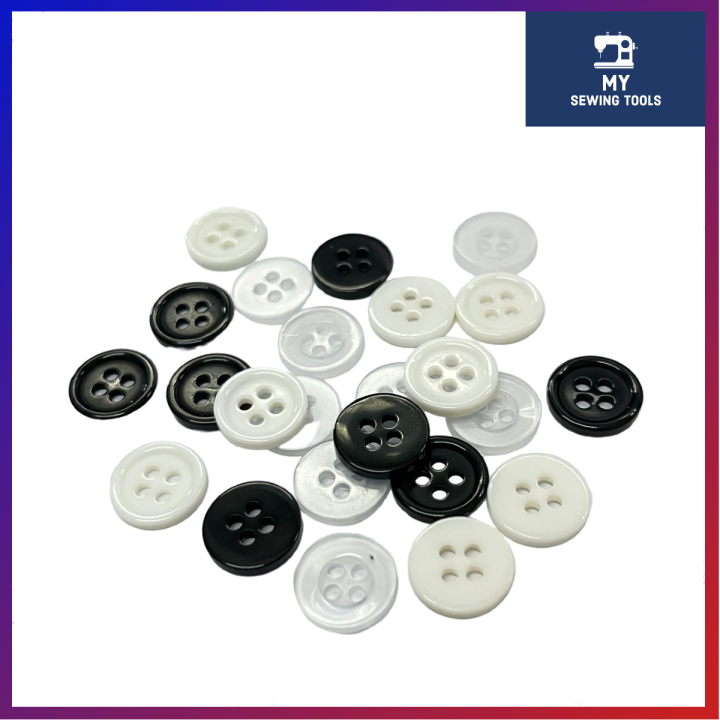 Clothes Button / Shirts Button / Uniform Button (24pcs/144pcs) 1.2cm ...
