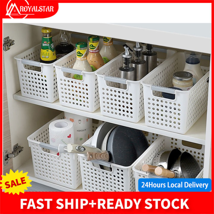 Royalstar Trolley Storage Basket Organizer Plastic Kitchen and Office ...