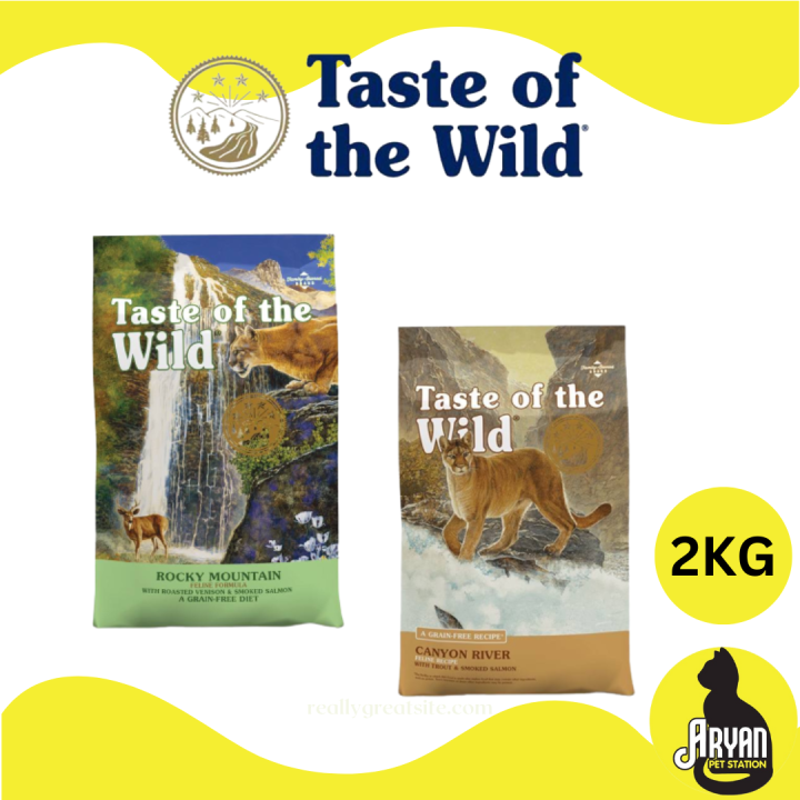 (2kg) TOWT Taste of The Wild Dry Cat Food Rocky Mountain/Canyon River ...