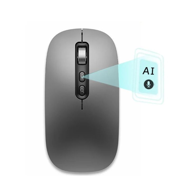 AI Smart Voice Mouse Speech to Text Mouse Rechargeable 2.4G Wireless ...