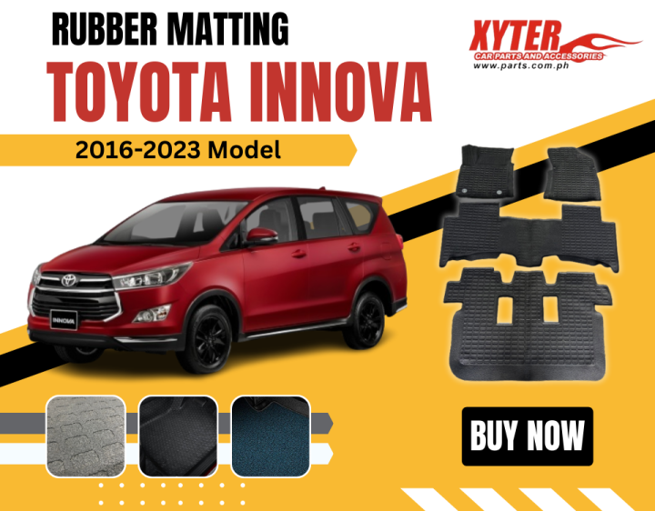 Toyota Innova Rubber Mat Car Matting Accessories for toyota innova 2016 ...