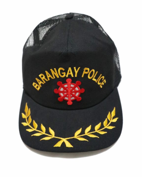 BARANGAY POLICE NETCAP WITH LAUREL EMBROIDERED LOGO | Lazada PH