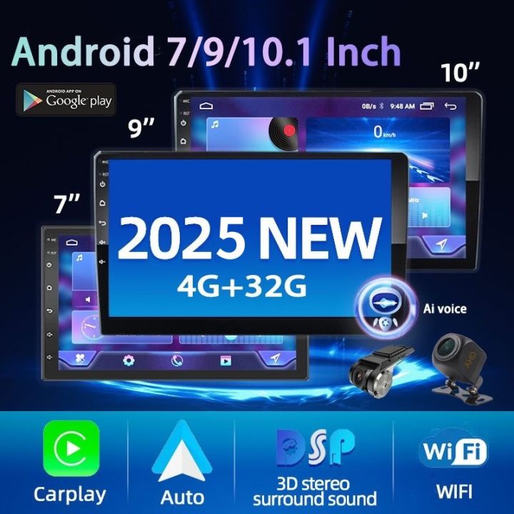 4g 32g 4 Core Carplay Android Auto 7 9 10 1 Inch Android 12 Car