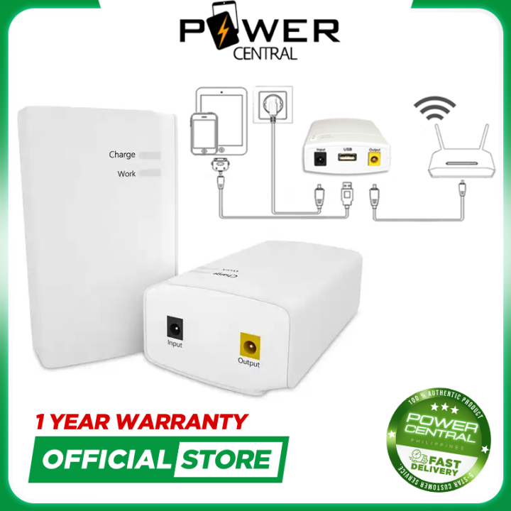 SKE Mini DC UPS 30W for Router Modem DC 5V 12V 13200mAh 7800mA 18650 ...