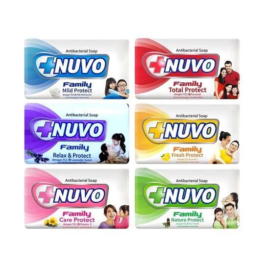 NUVO Family Sabun Batang 72gr Nuvo Bar Soap Sabun Mandi Batang | Lazada Indonesia
