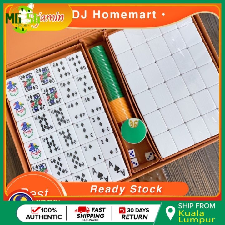 Rummy/Cinami/Lami Mahjong Set/Mahjong Set With Hand Carry Leather Box ...