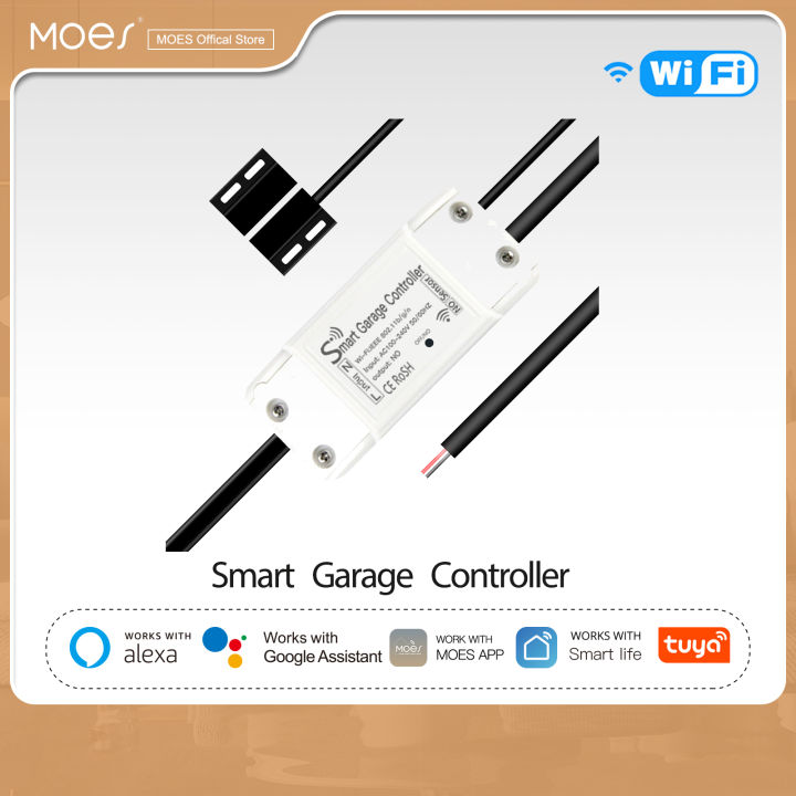 Tuya WiFi Smart Garage Door Controller Opener Sensor Smart Life/Tuya ...